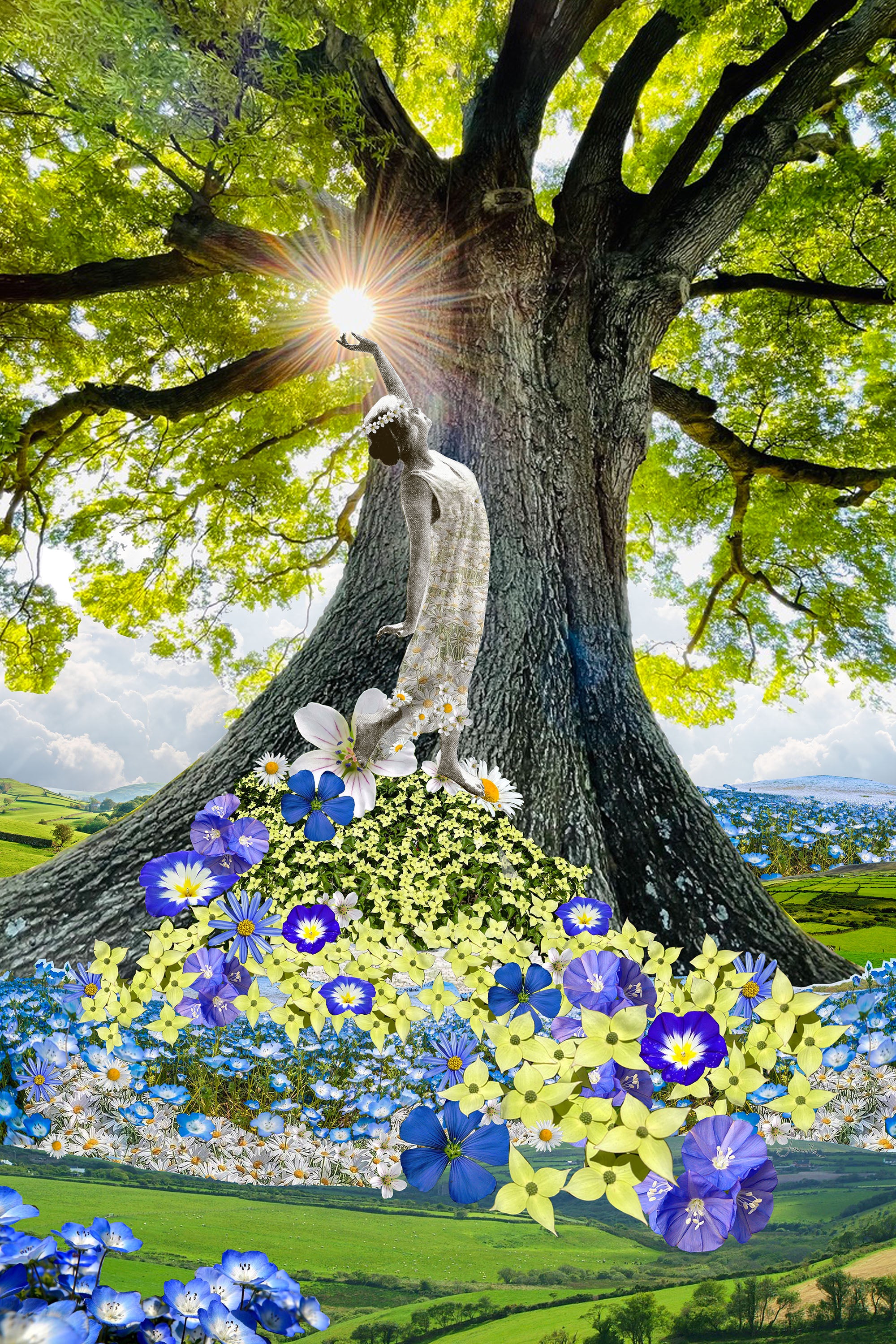 Spring Fairy Mother Tree Canvas Wrap Print – Jamila Starwater